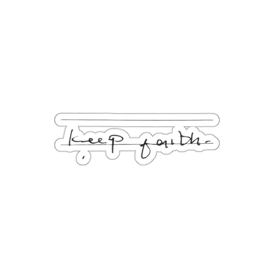 Handwritten Faithful Words Stickers Personalization, Godly Decal ...