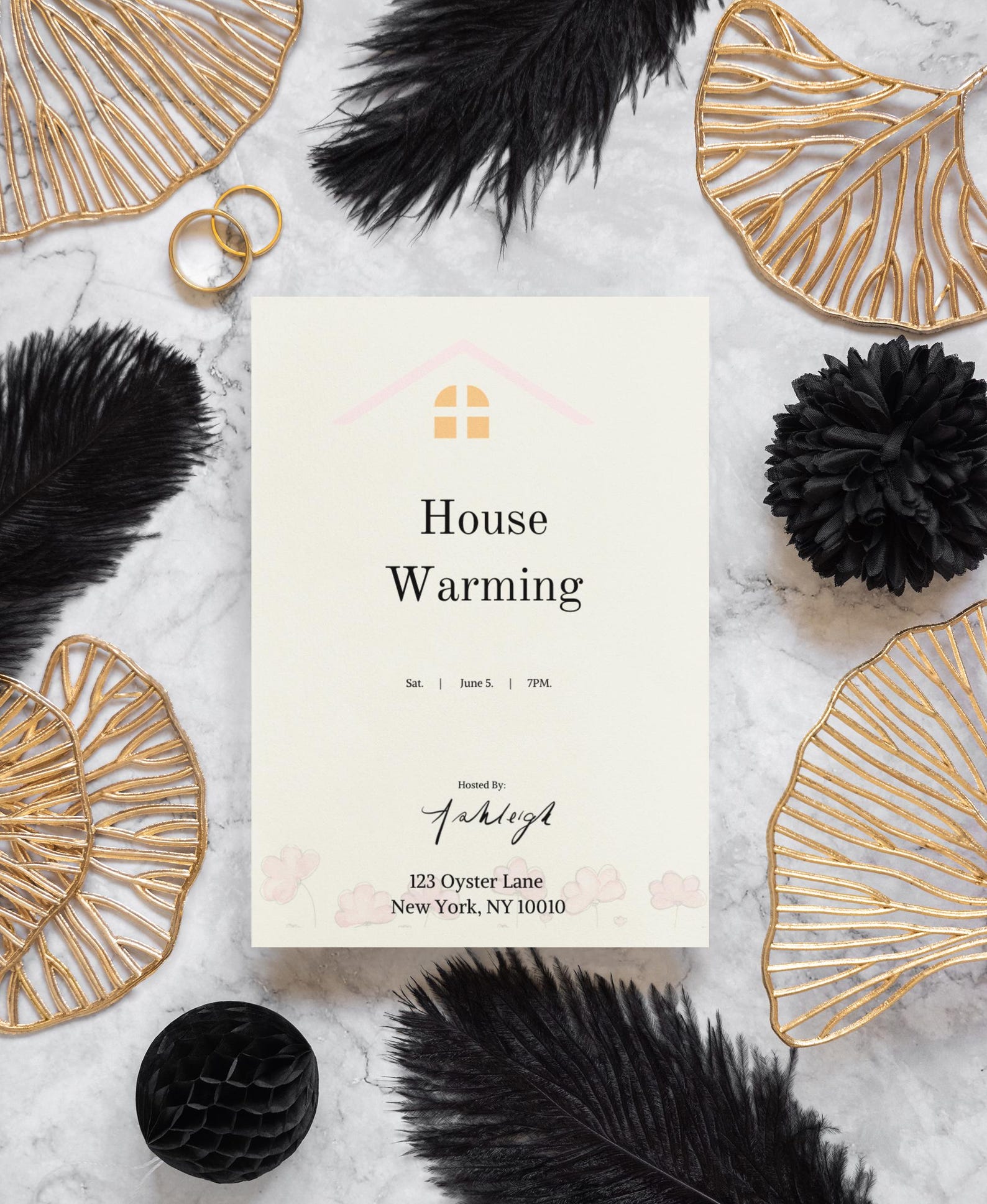 Custom Housewarming Invitation Template: Minimalist New Home Party ...