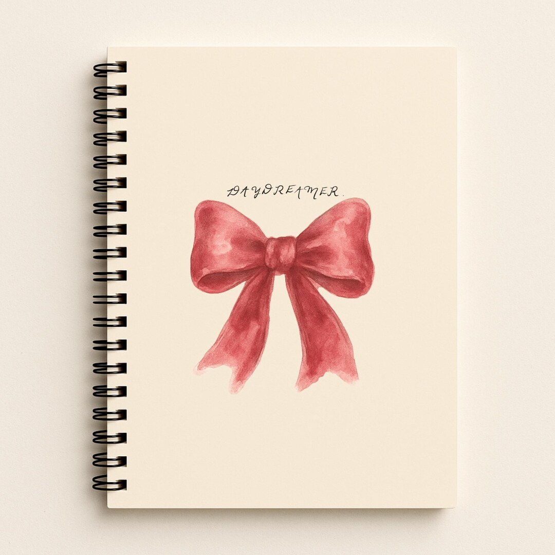 Custom Coquette Spiral Notebook: Designer Ruled Line Journal - Etsy