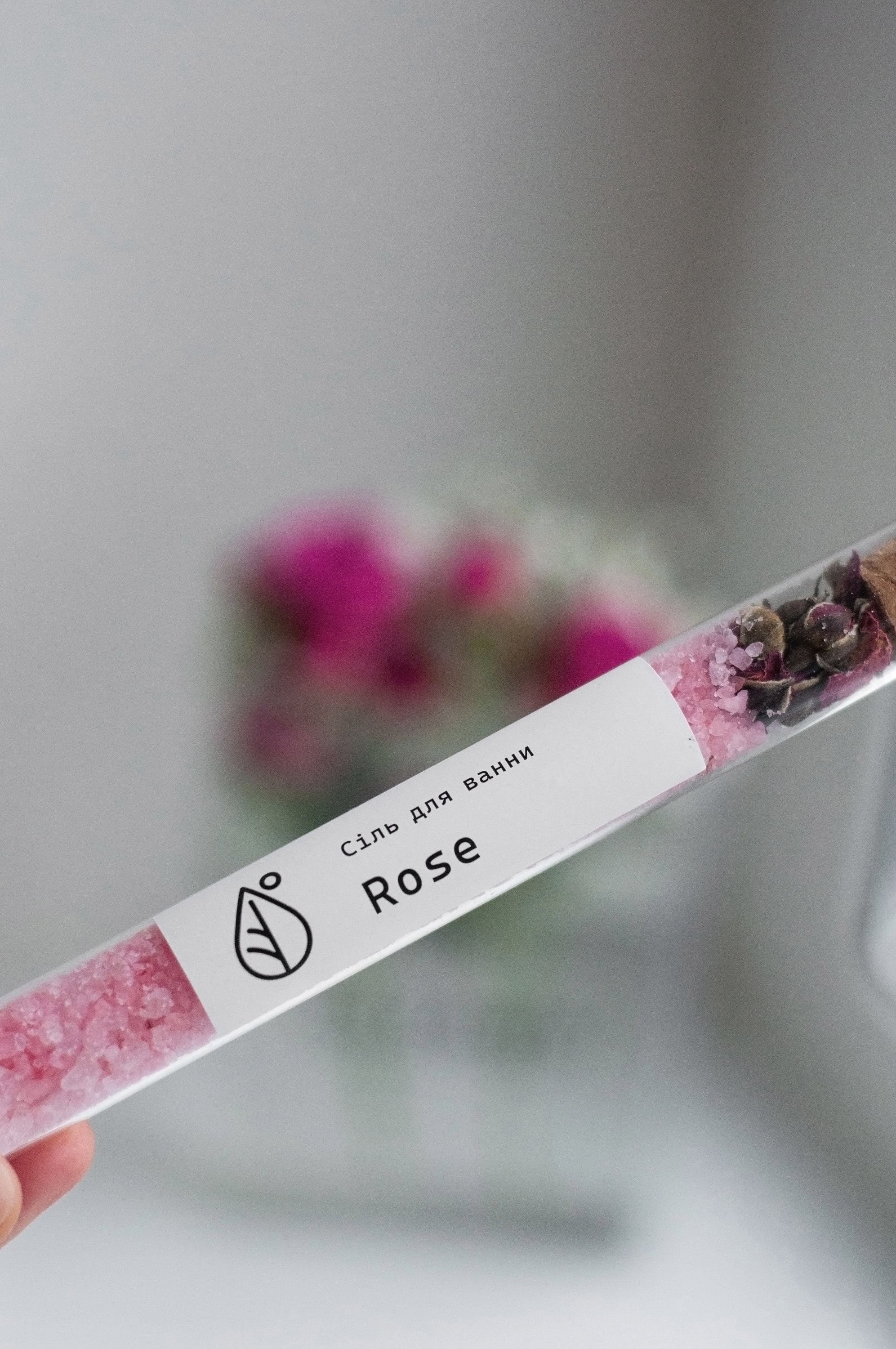 Rose Hug Bath Salt in Sample Test Tube Sea Salt/himalayan Salt/rose ...