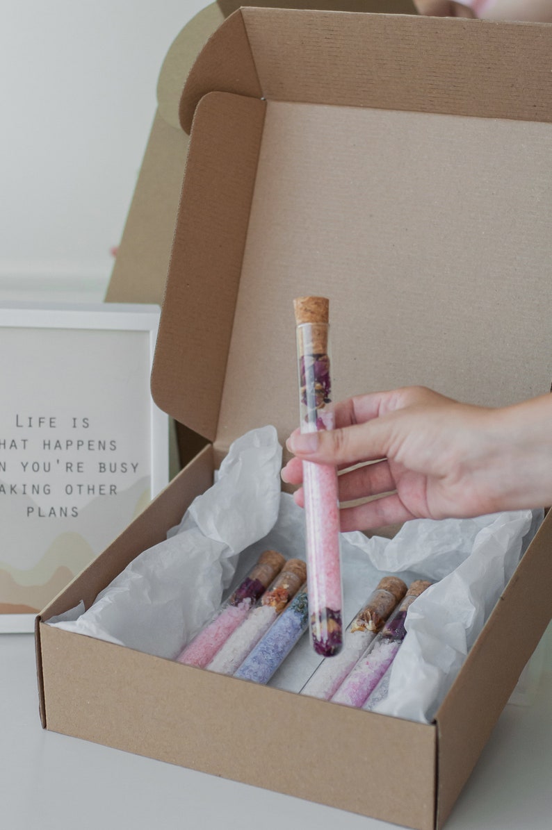Rose Hug Bath Salt in Sample Test Tube Sea Salt/himalayan Salt/rose ...