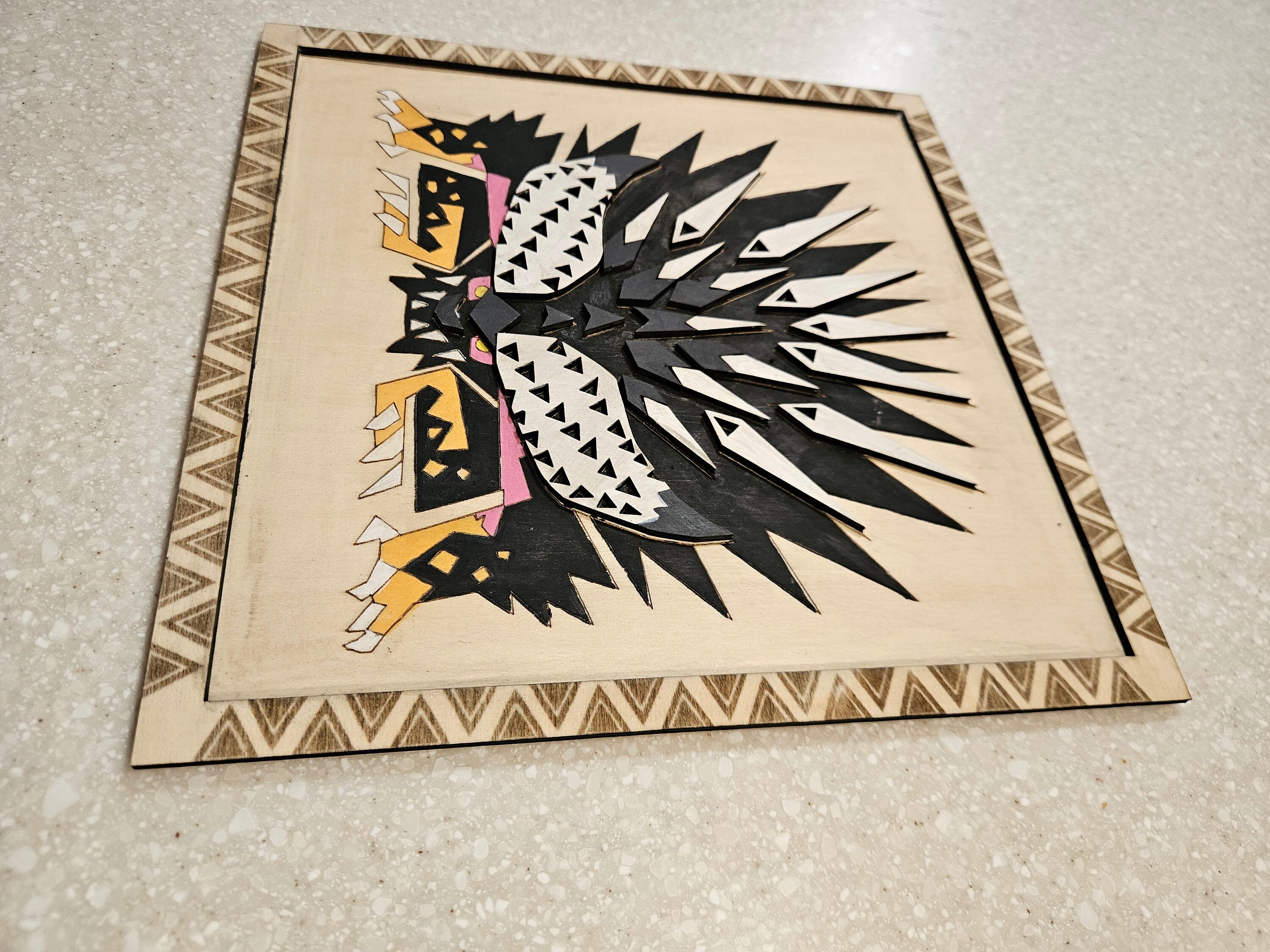 Nergigante Plaque Monster Hunter 3d Wood Cut/engraving With Resin Coat ...