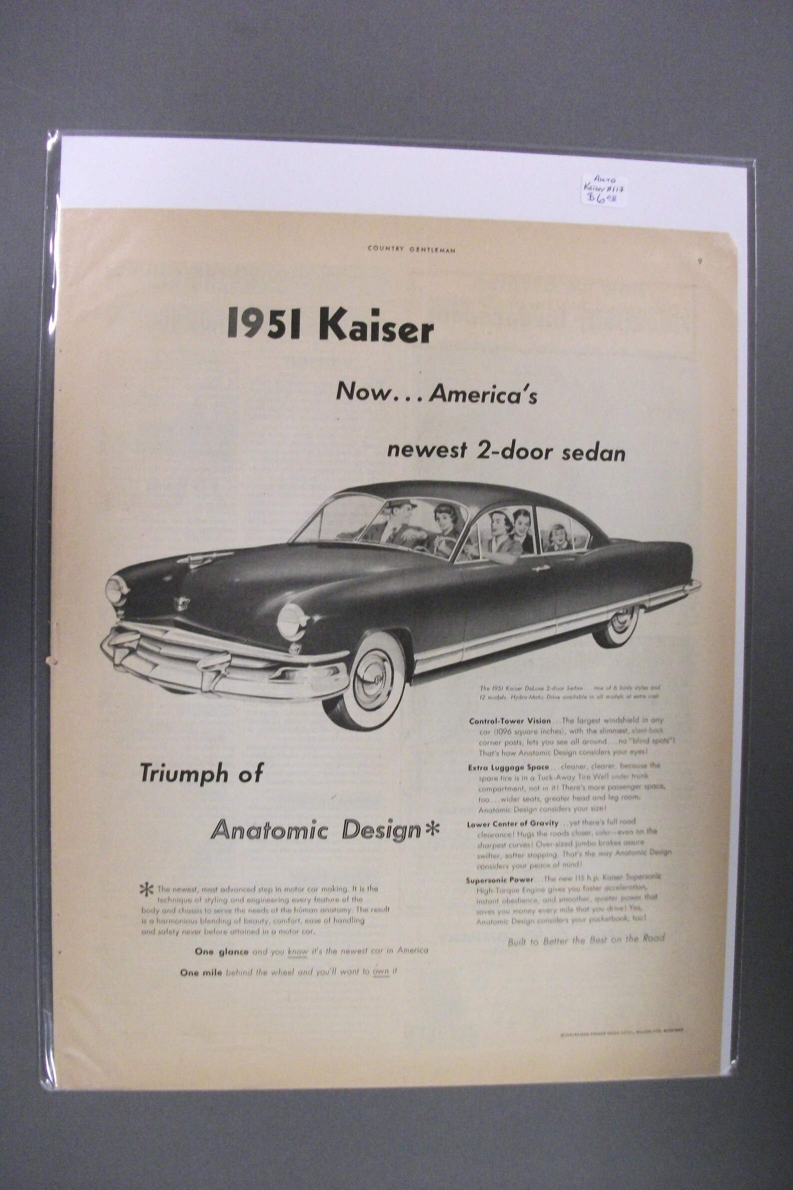 Kaiser #117 Kaiser Magazine Ad Aug 1950 - Etsy