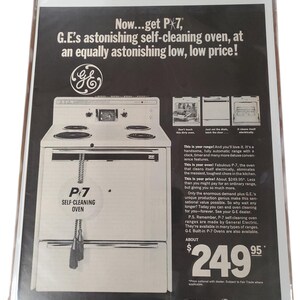 Four Appliance Magazine Ads From the 1960s - Etsy