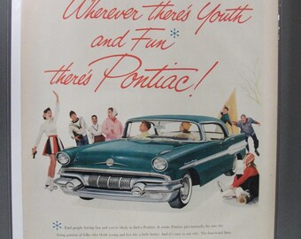 1957 Pontiac Magazine Ad - Etsy