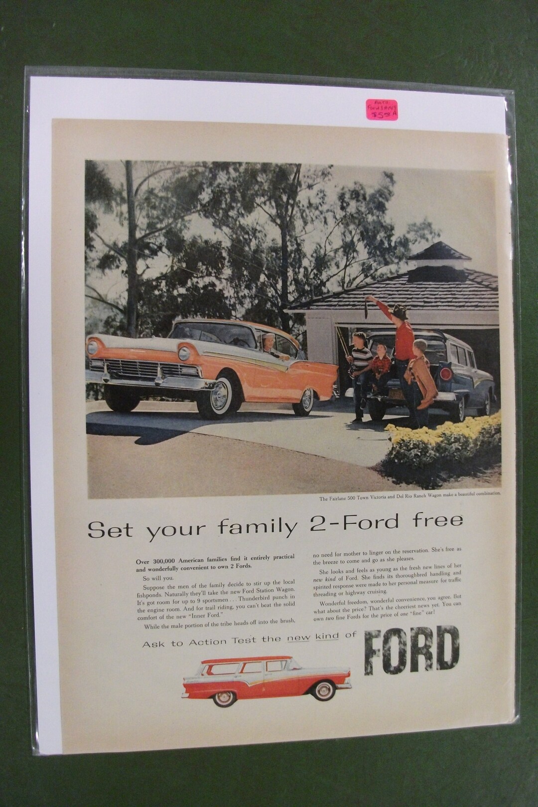Ford3 #149A Ford Magazine Ad - April 1957 - Etsy