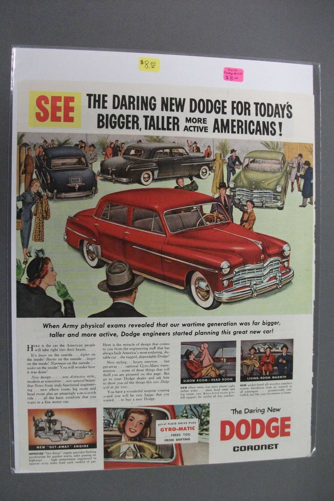 Dodge #107 Dodge Magazine Ad - April 1949 - Etsy