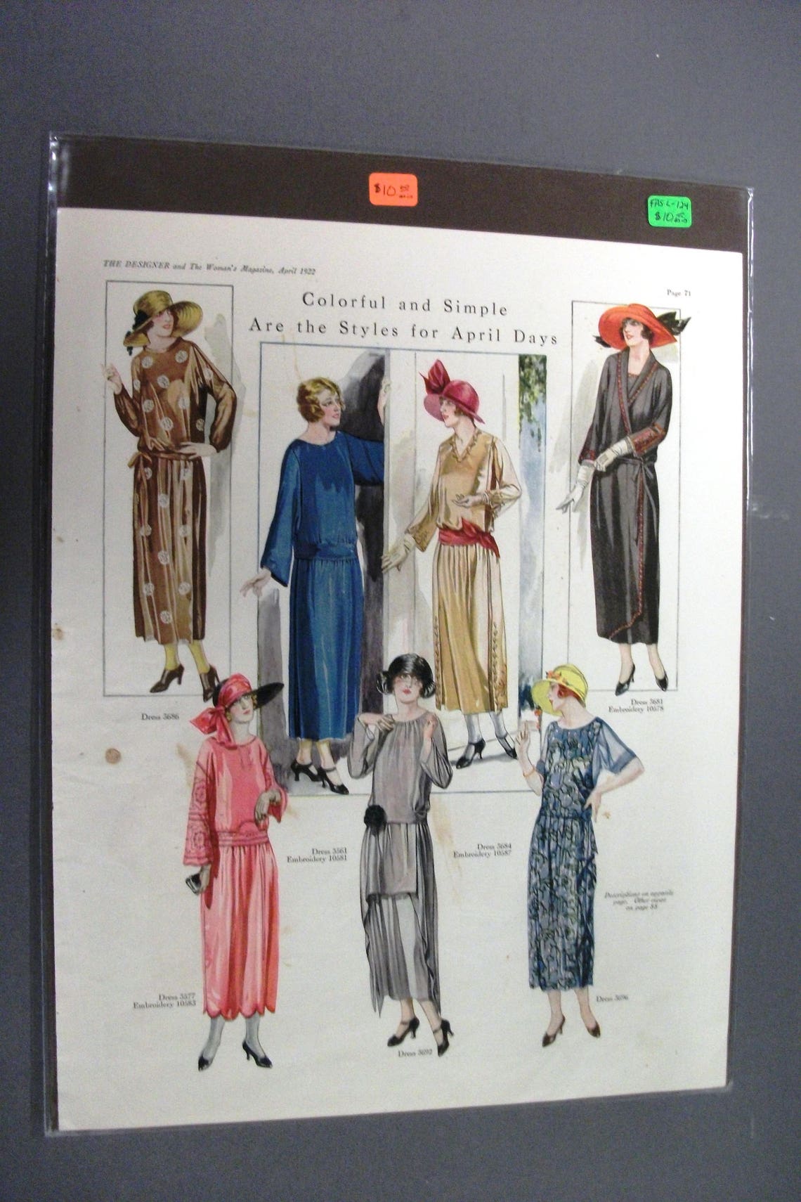124 Colorful and Simple Dress Patterns Ad From April 1922 Womans Mag ...