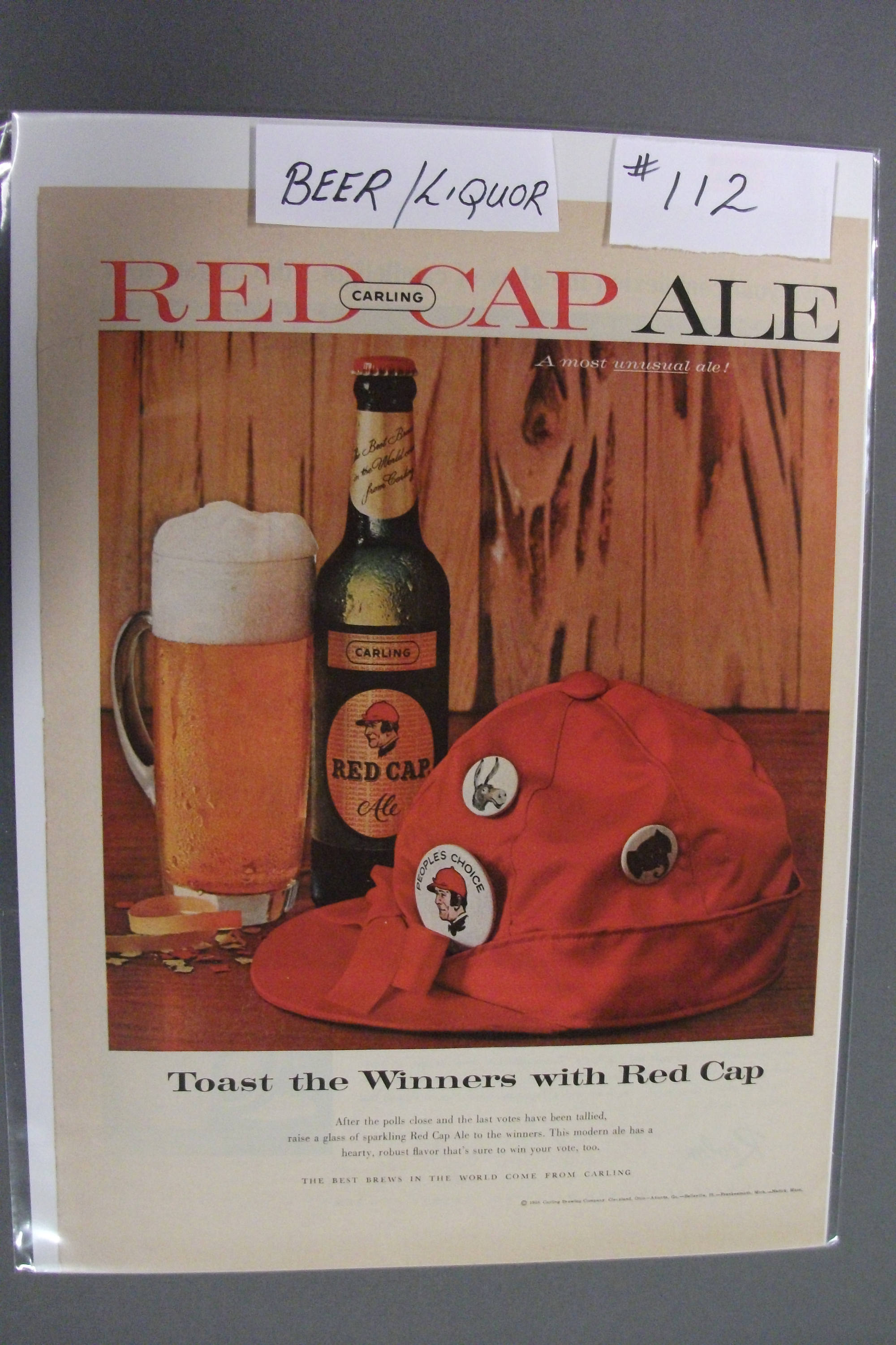 112 Carling's Red Cap Ale 1958 - Etsy
