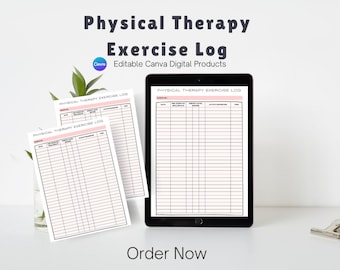 Daily Health Log Printable & Editable Health Tracker Digital Wellness ...