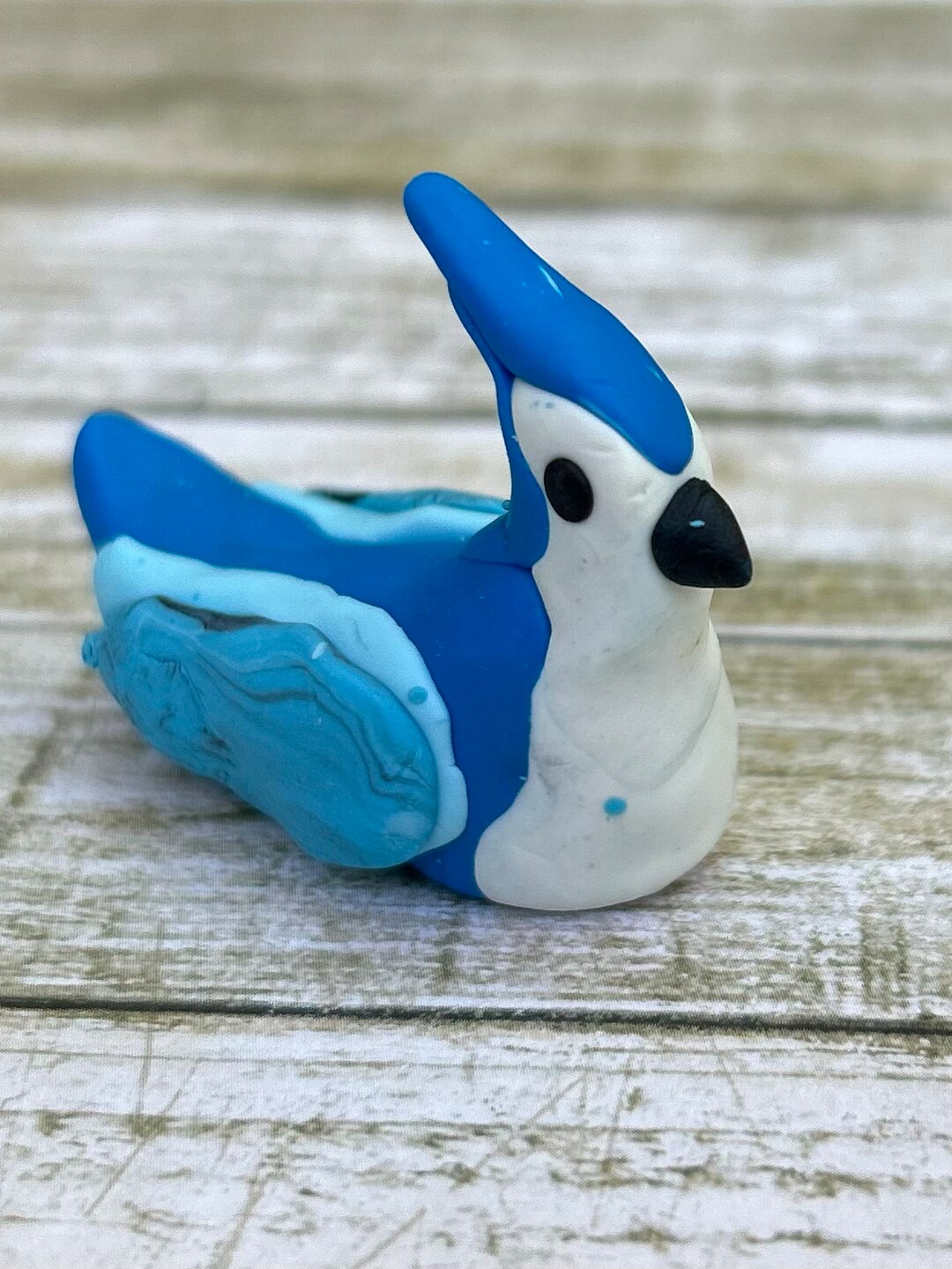 Blue Jay Decoration / Polymer Clay Bird - Etsy