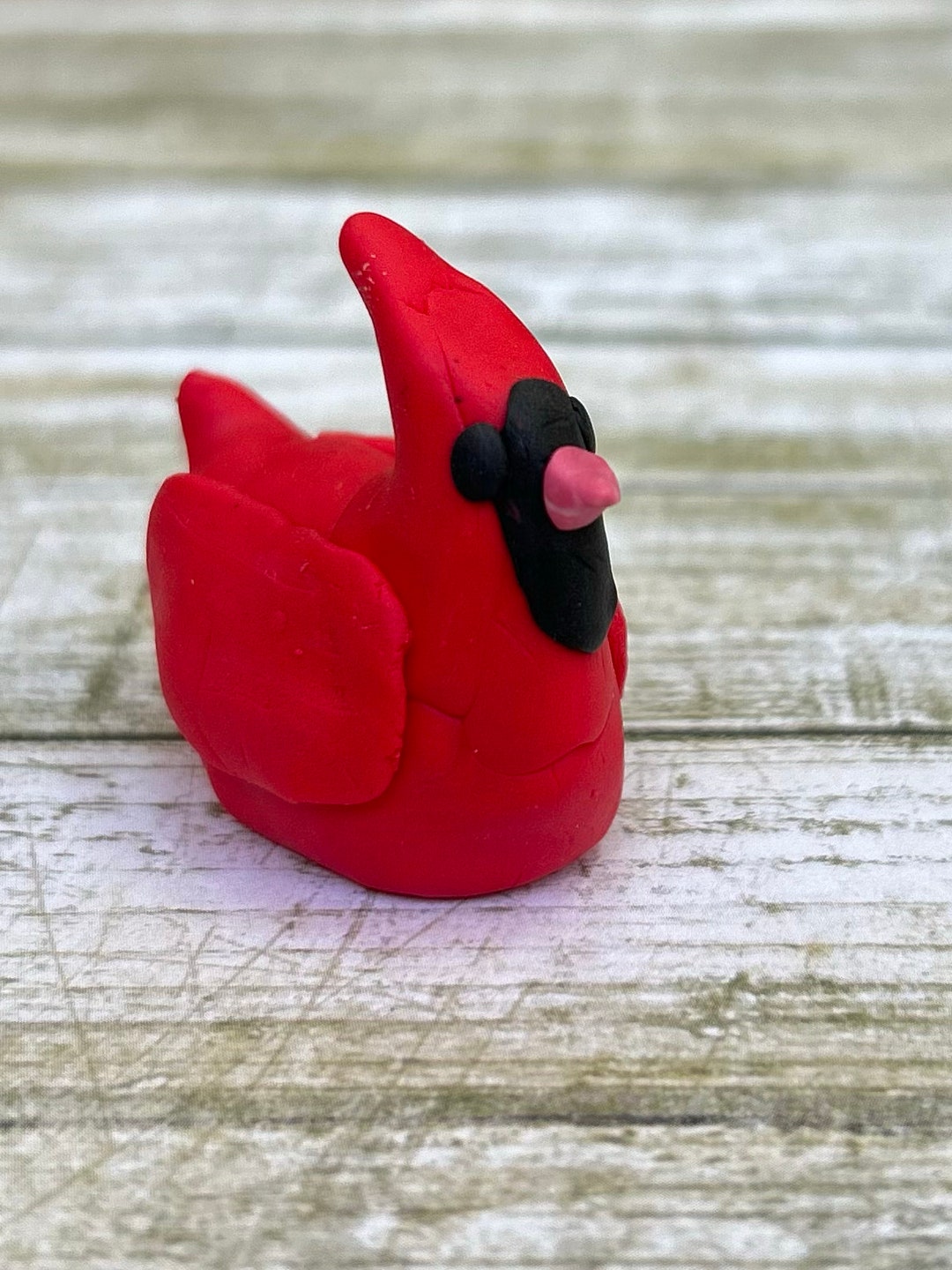 Polymer Clay Bird/ Cardinal Decoration - Etsy
