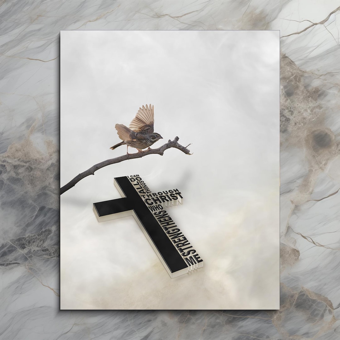Christian Bird Art Print: Holy Bible Verse (11x14in) - Etsy