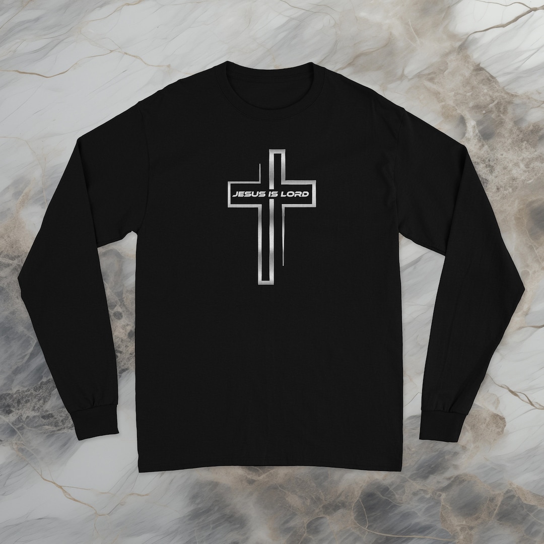 Jesus is Lord T-shirt: Christian Faith Cross Tee - Cotton Blend - Etsy