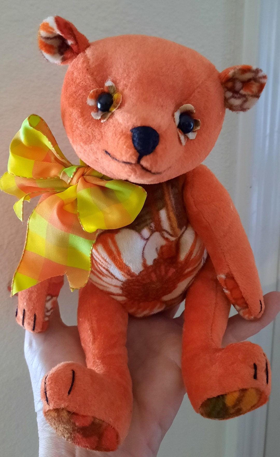 Springtime Teddy Bear by Linda Stoddard Johnson of BEARDEAUX BEARS - Etsy