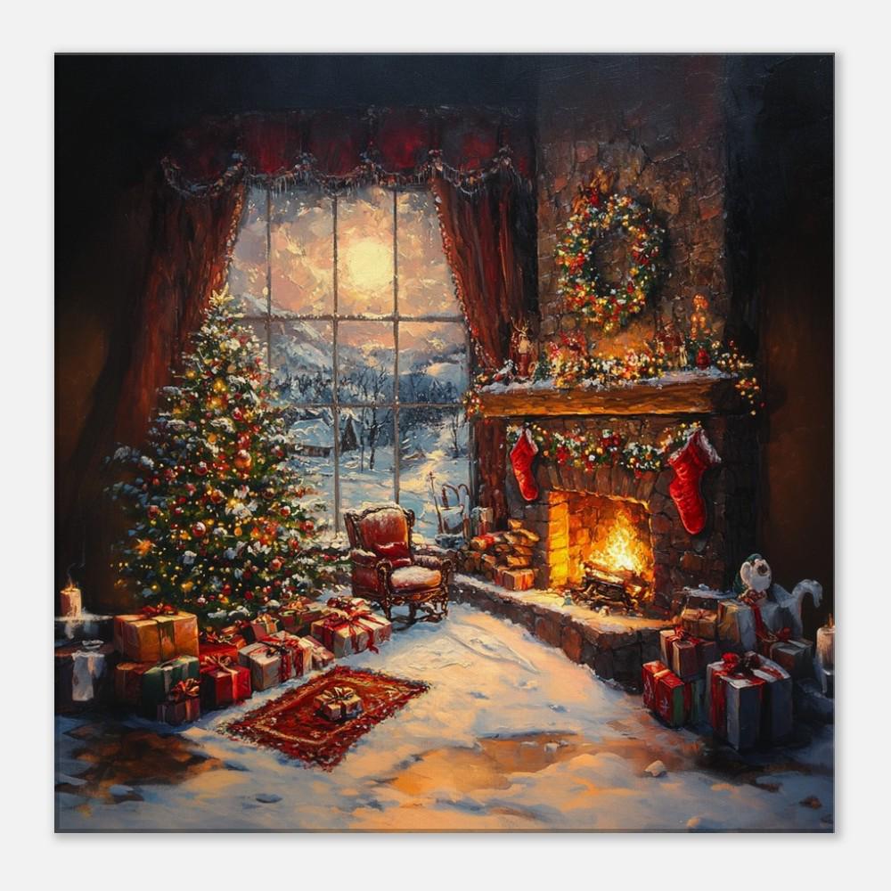 Christmas Morning at Home Canvas - Etsy