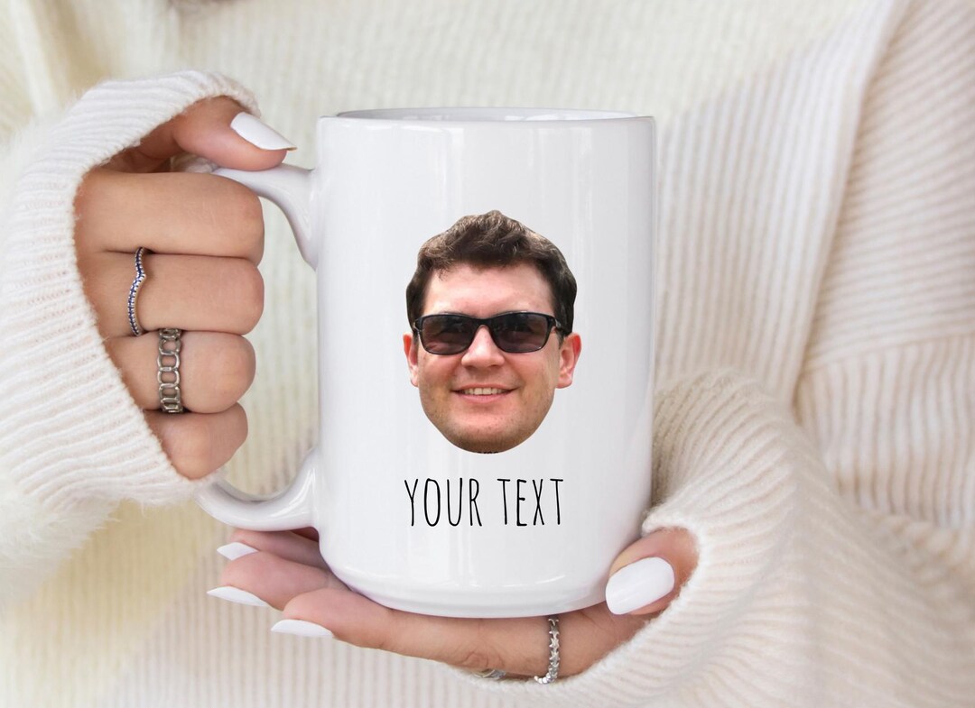 Personalized Photo Face Mug: Custom Birthday Gift - Etsy