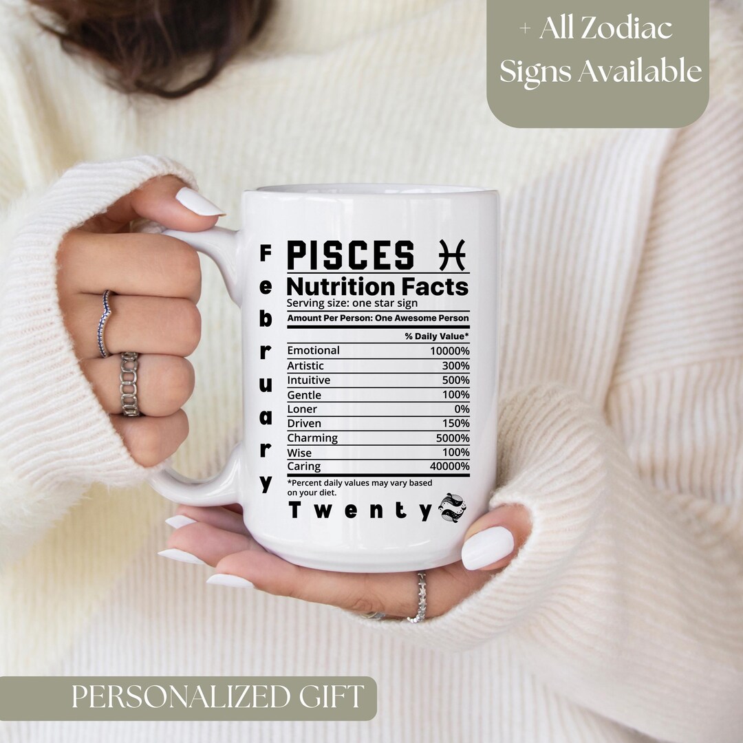 Personalized Zodiac Mug: Astrology Gifts, Birthday Coffee Cup - Etsy