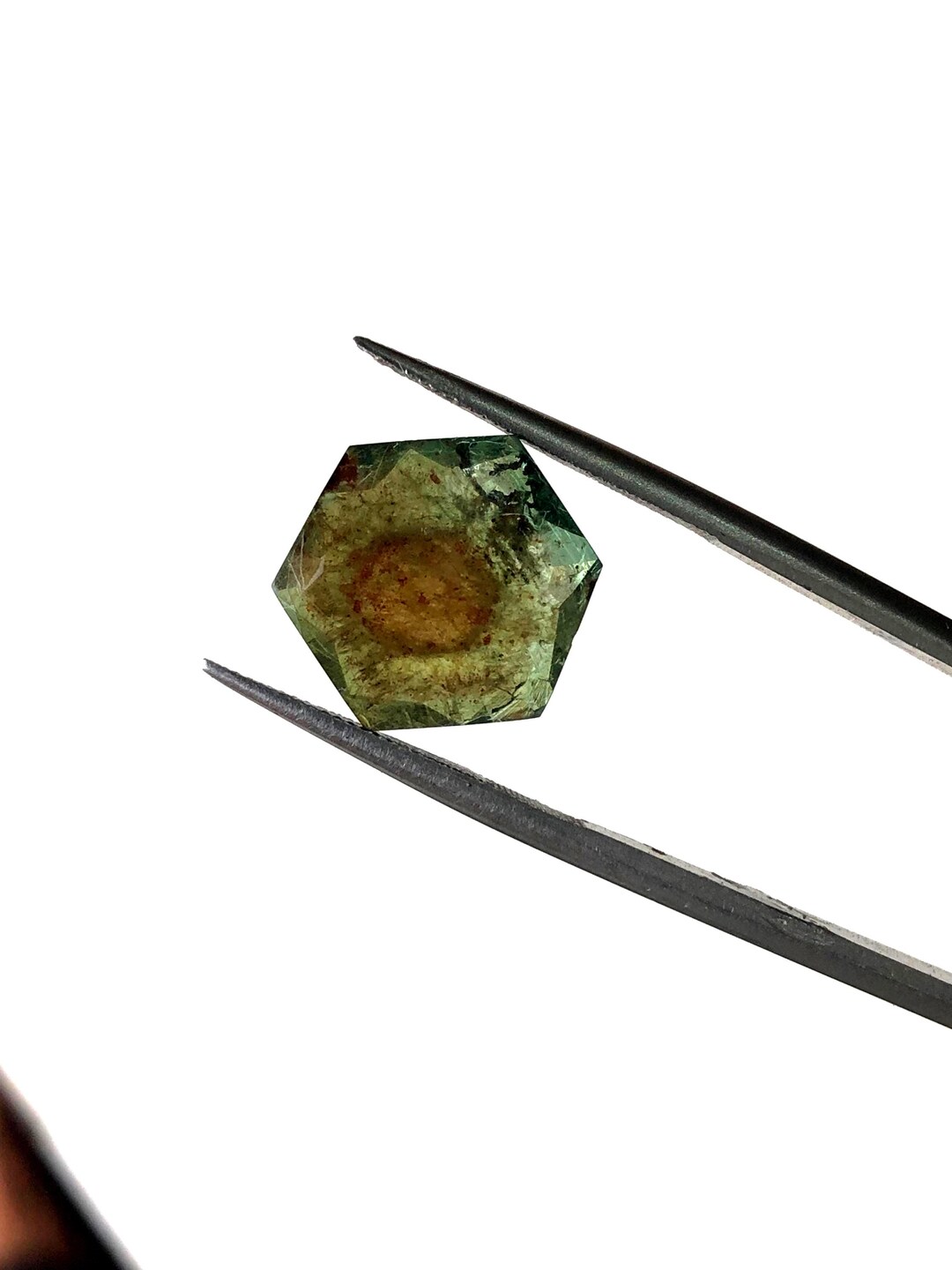 Rare Bixbite Red Beryl Inside Emerald Hexagon: 4.85 Ct Loose Gemstone ...
