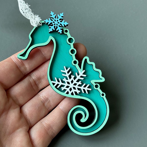 Turquoise Seahorse - Etsy