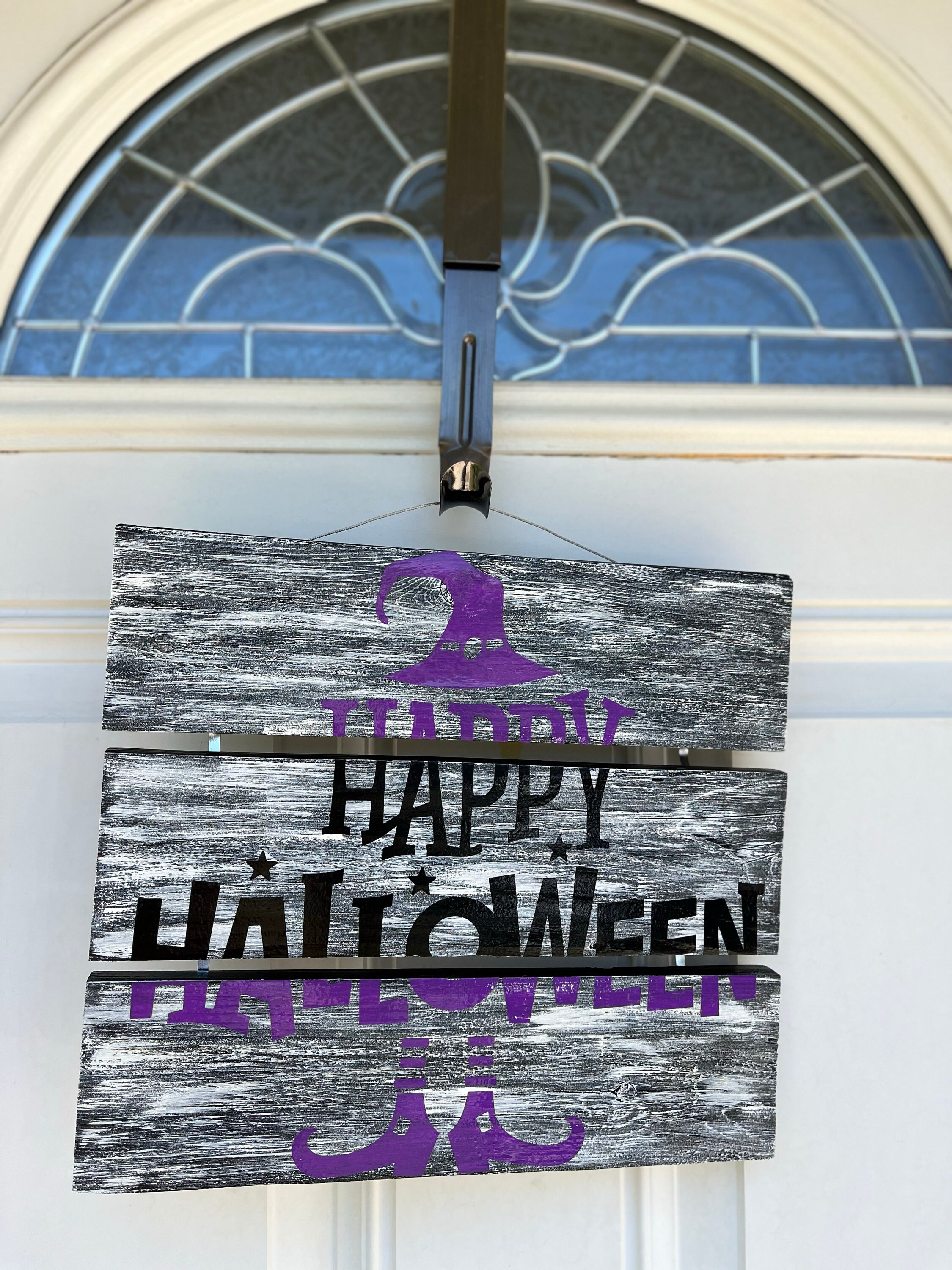 Happy Halloween Hand Made Wood Door Sign - Etsy
