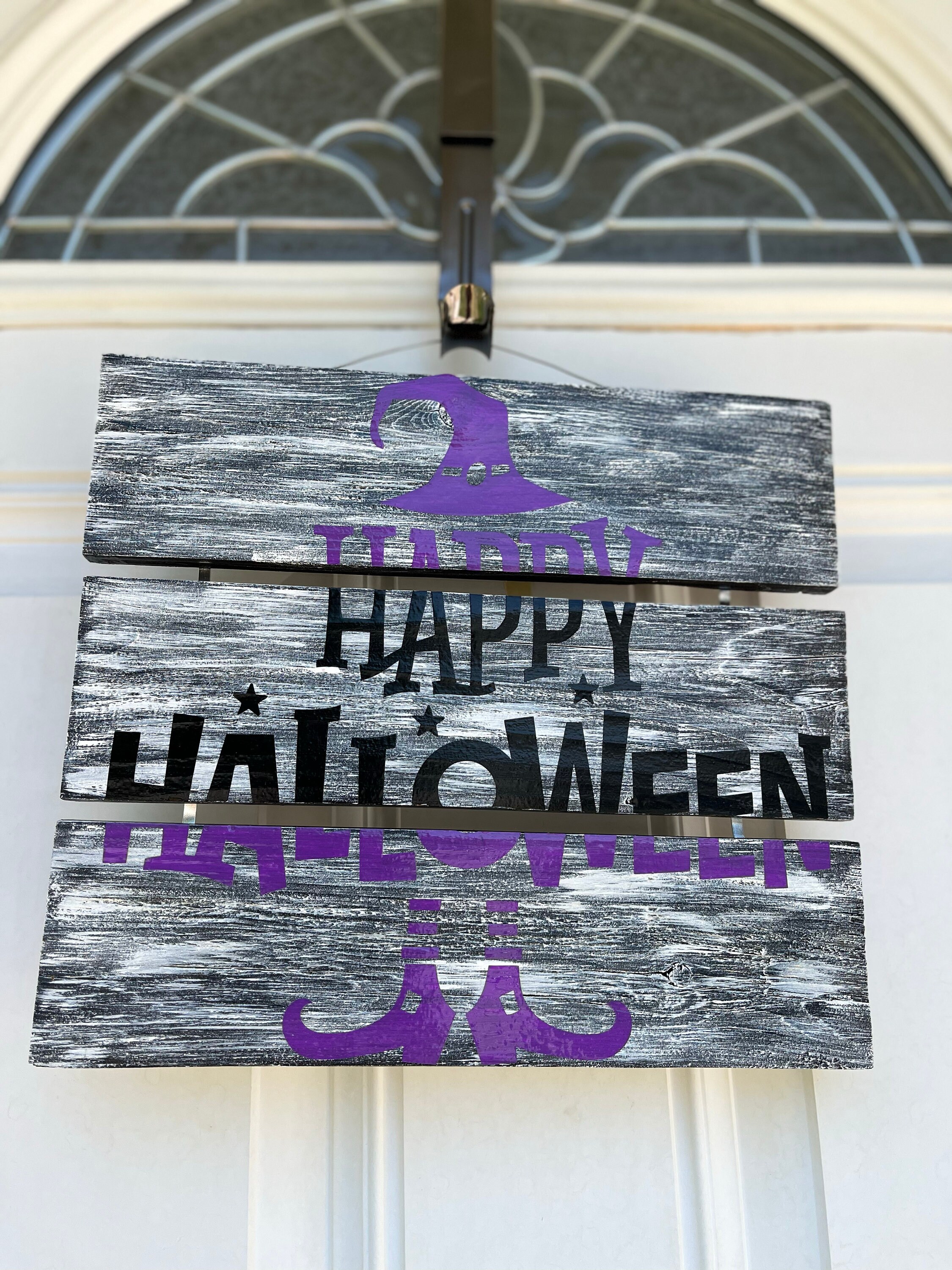 Happy Halloween Hand Made Wood Door Sign - Etsy