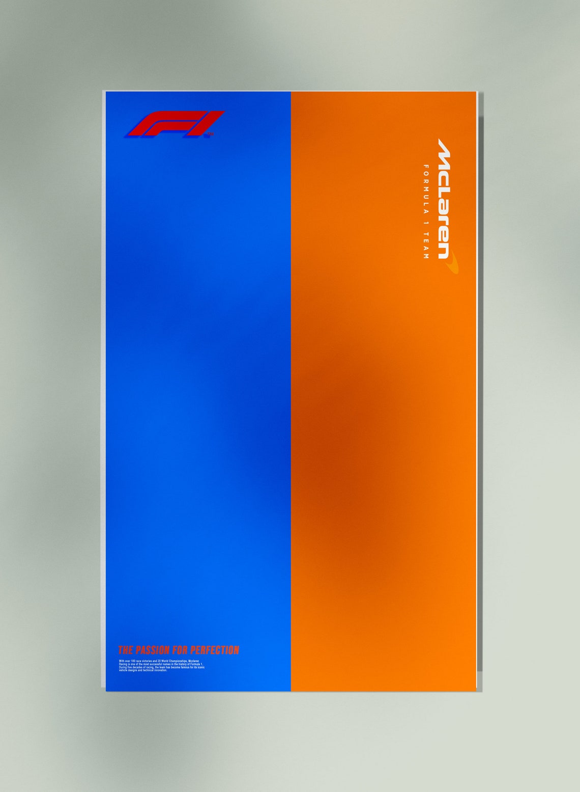 Mclaren F1 Poster, Technic Compatible, Formula 1, Formula 1 Wall Art ...