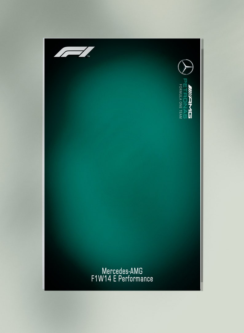 Mercedes AMG F1 Poster, Technic Compatible, Formula 1, Formula 1 Wall ...