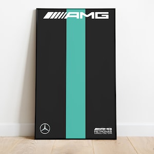 Mercedes AMG F1 Poster, Technic Compatible, Formula 1, Formula 1 Wall ...