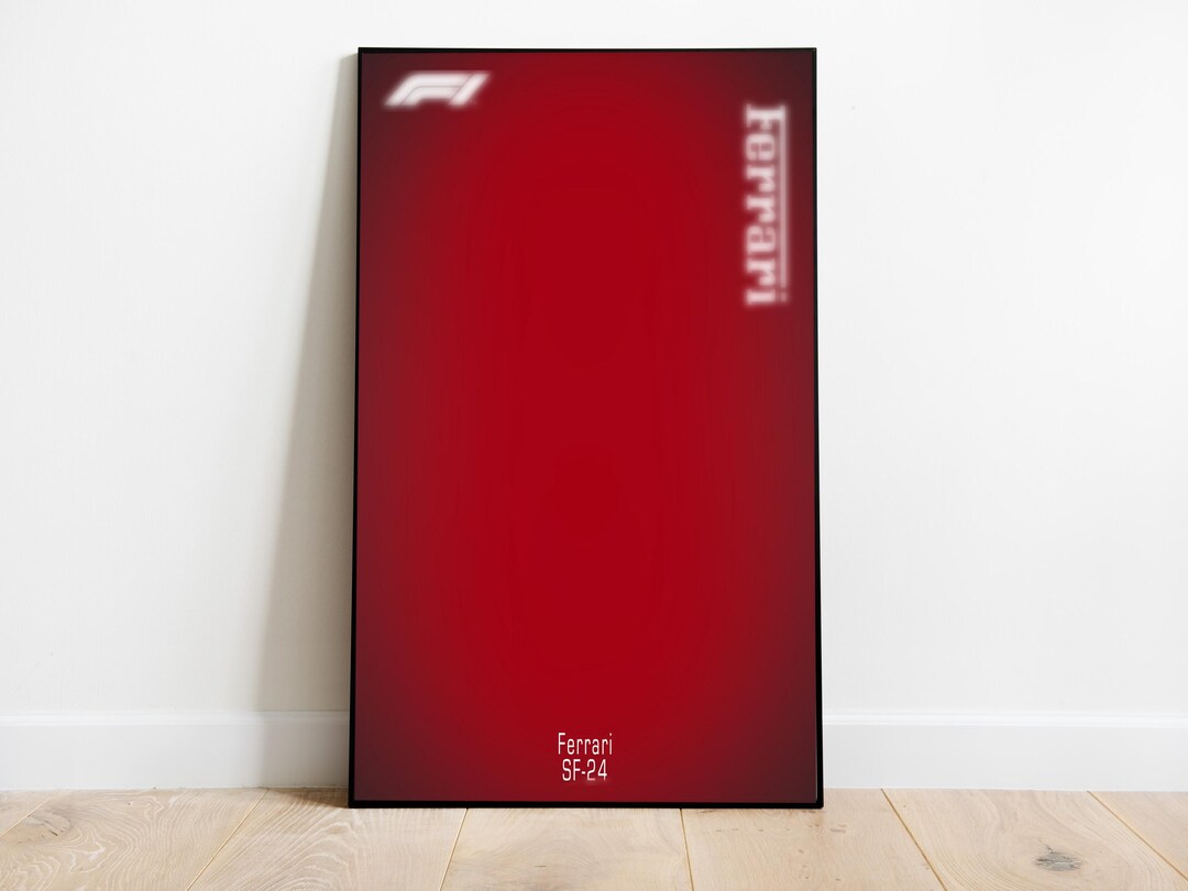 Fer SF24 Poster, Compatible With Building Blocks, Formula 1 Wall Art ...