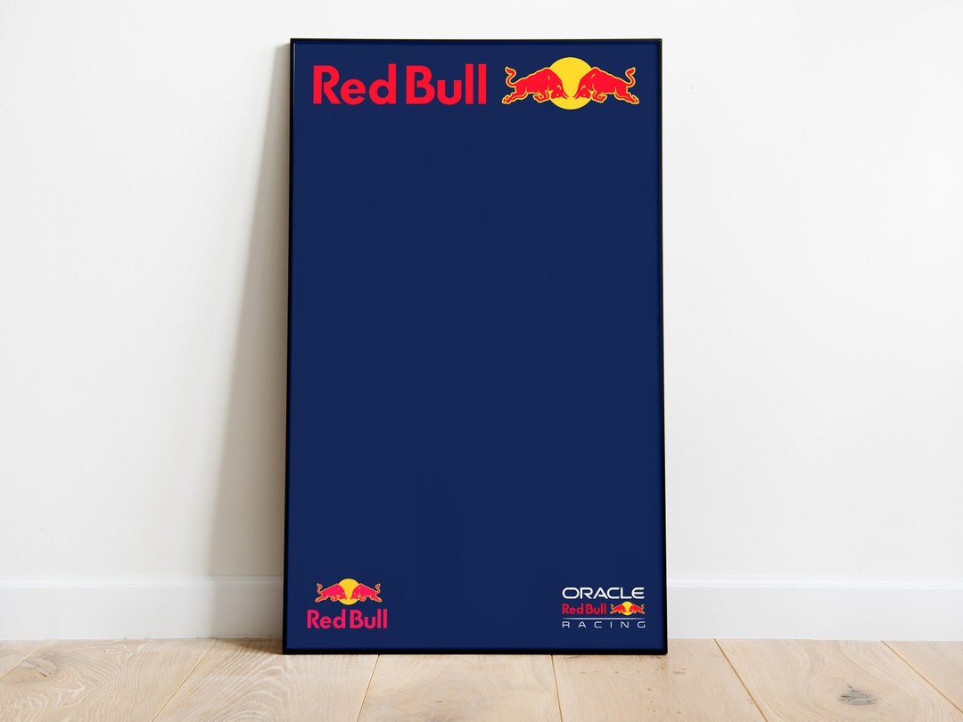 Red Bull F1 Poster, Technic Compatible, Formula 1, Formula 1 Wall Art ...