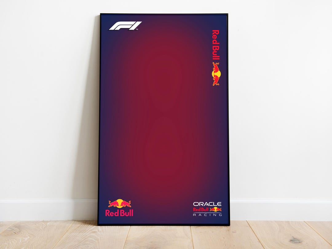 Red Bull F1 Poster, Technic Compatible, Formula 1, Formula 1 Wall Art ...