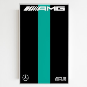 Mercedes AMG F1 Poster, Technic Compatible, Formula 1, Formula 1 Wall ...