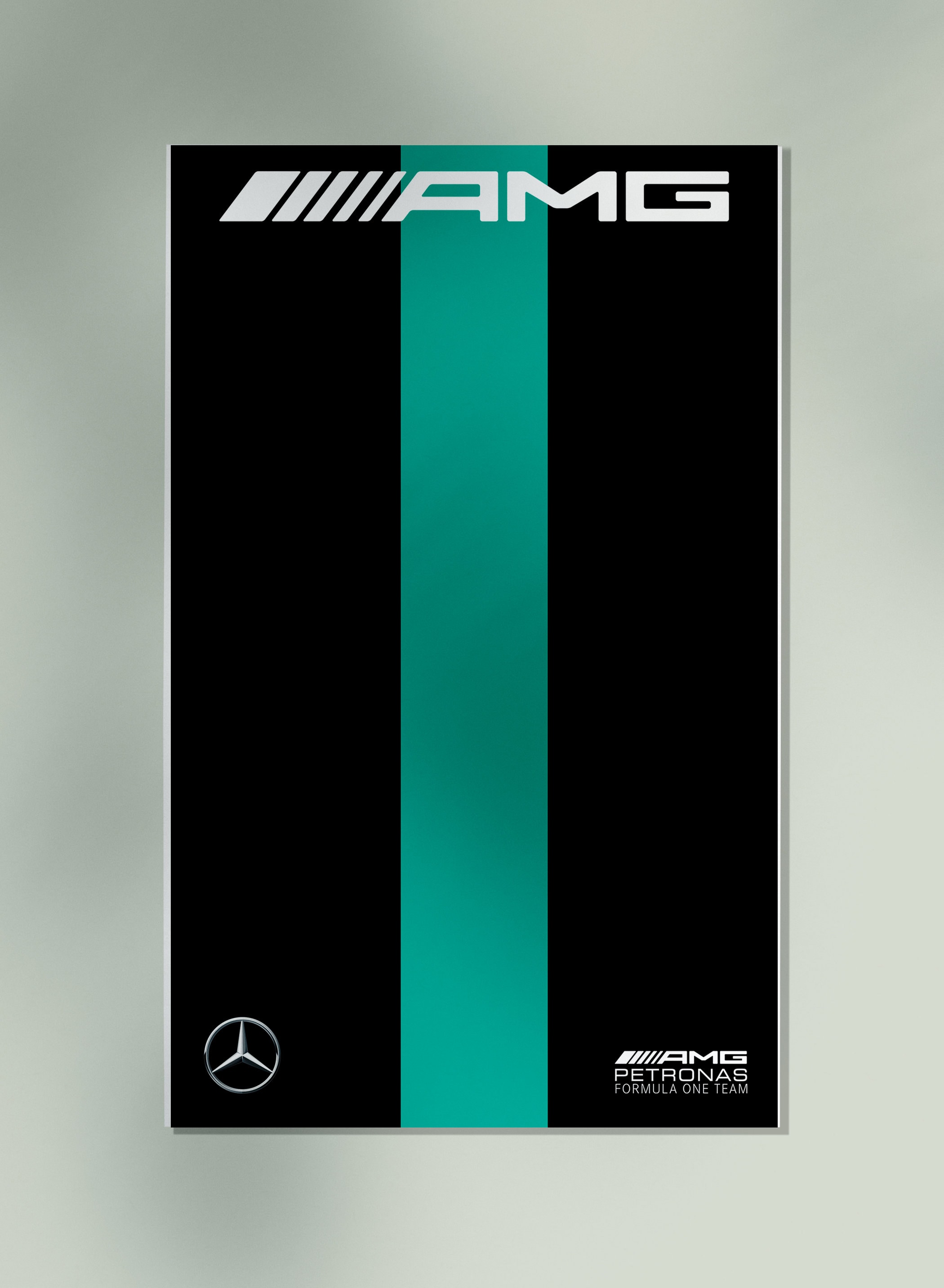 Mercedes AMG F1 Poster, Technic Compatible, Formula 1, Formula 1 Wall ...