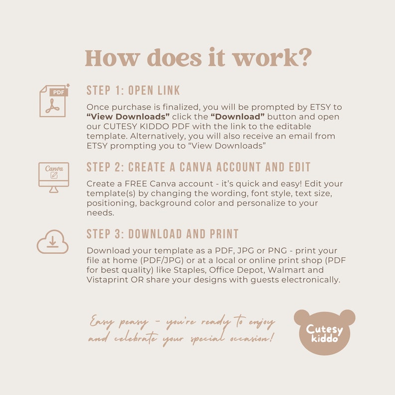 Little Cutie First Birthday Invitation Template, 1st Birthday, Two Cute ...