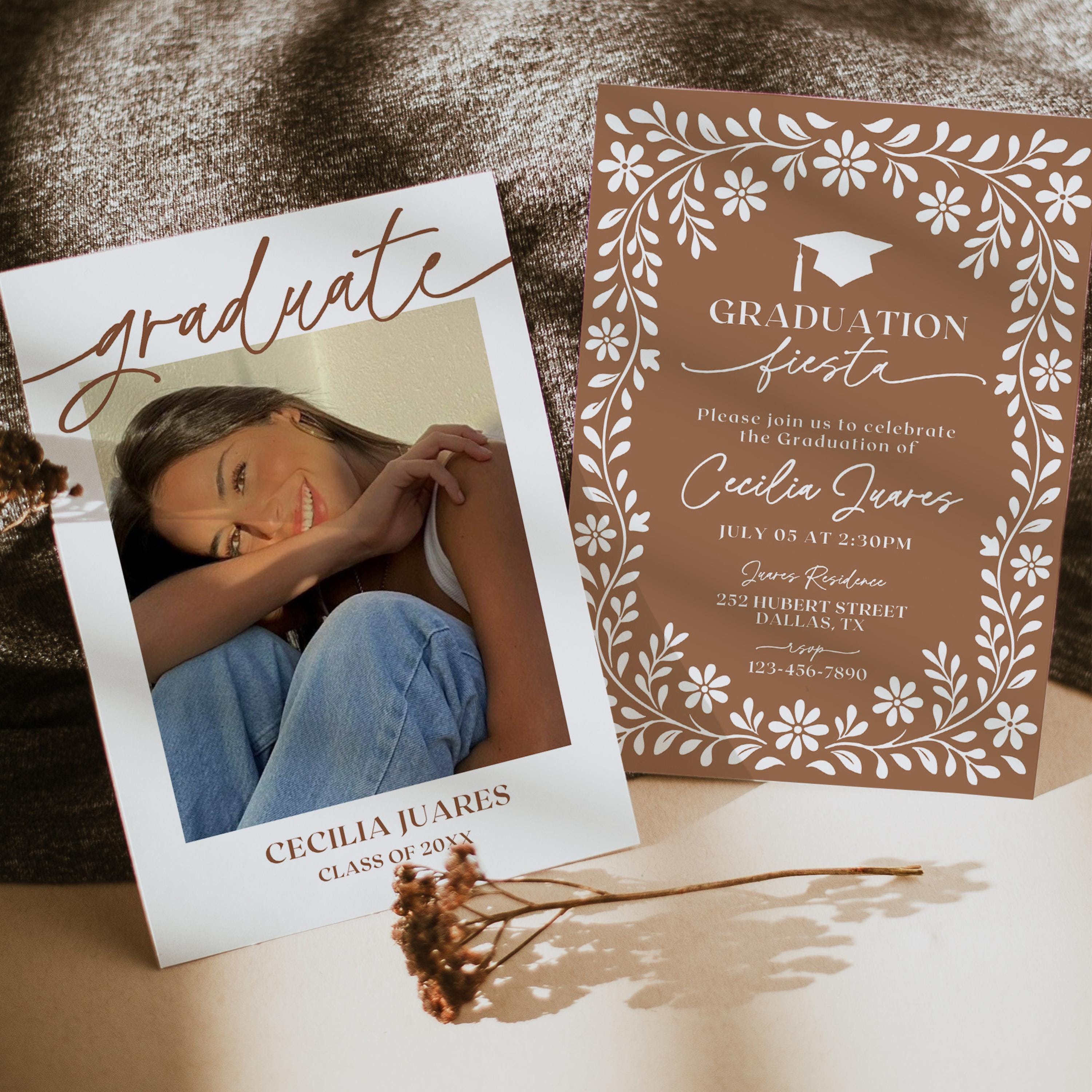 Graduation Invitation Wording Samples Spanish Lucy Loves Paper ¡Lo