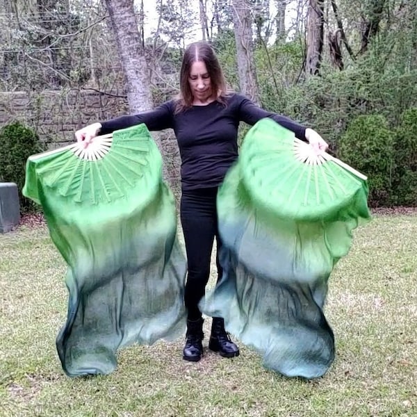 Silk Fan Veils - Etsy