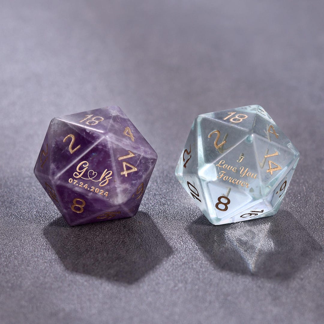 Personalized Wedding D20 Custom D20, Engagement Gift, Personalized Dnd ...