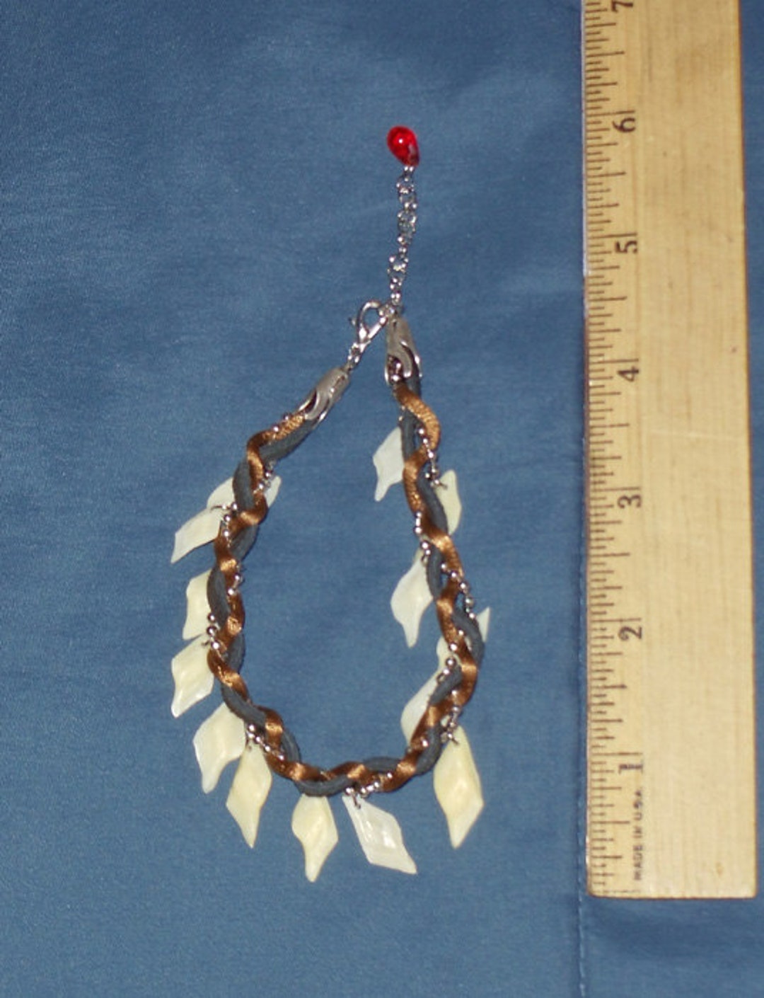 CLEARANCE 45% Off Real Gar Scale Braided Cord Taxidermy Charm Bracelet ...