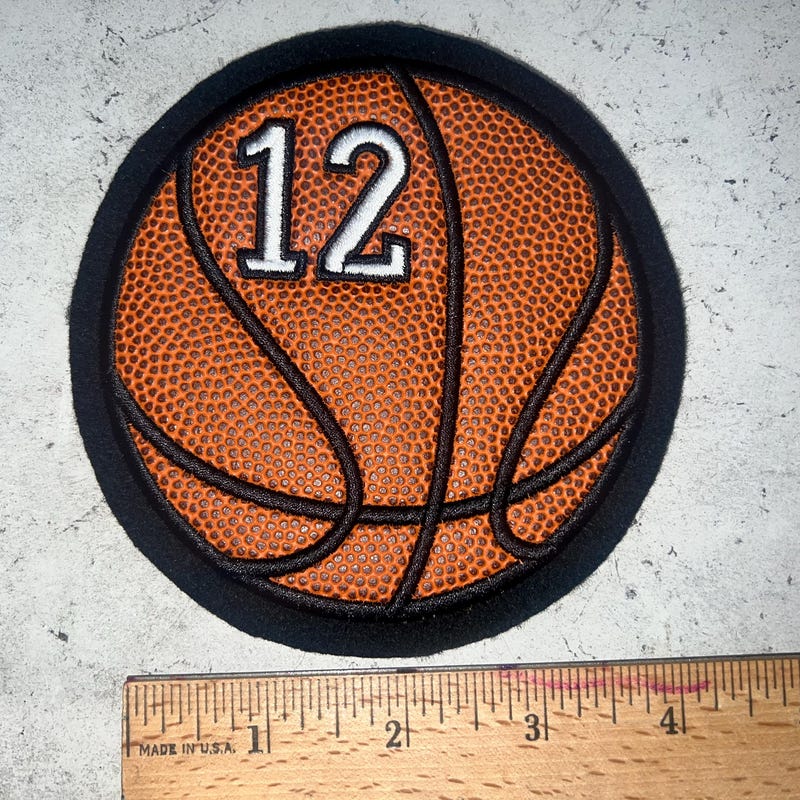 Basketball Patch - Etsy