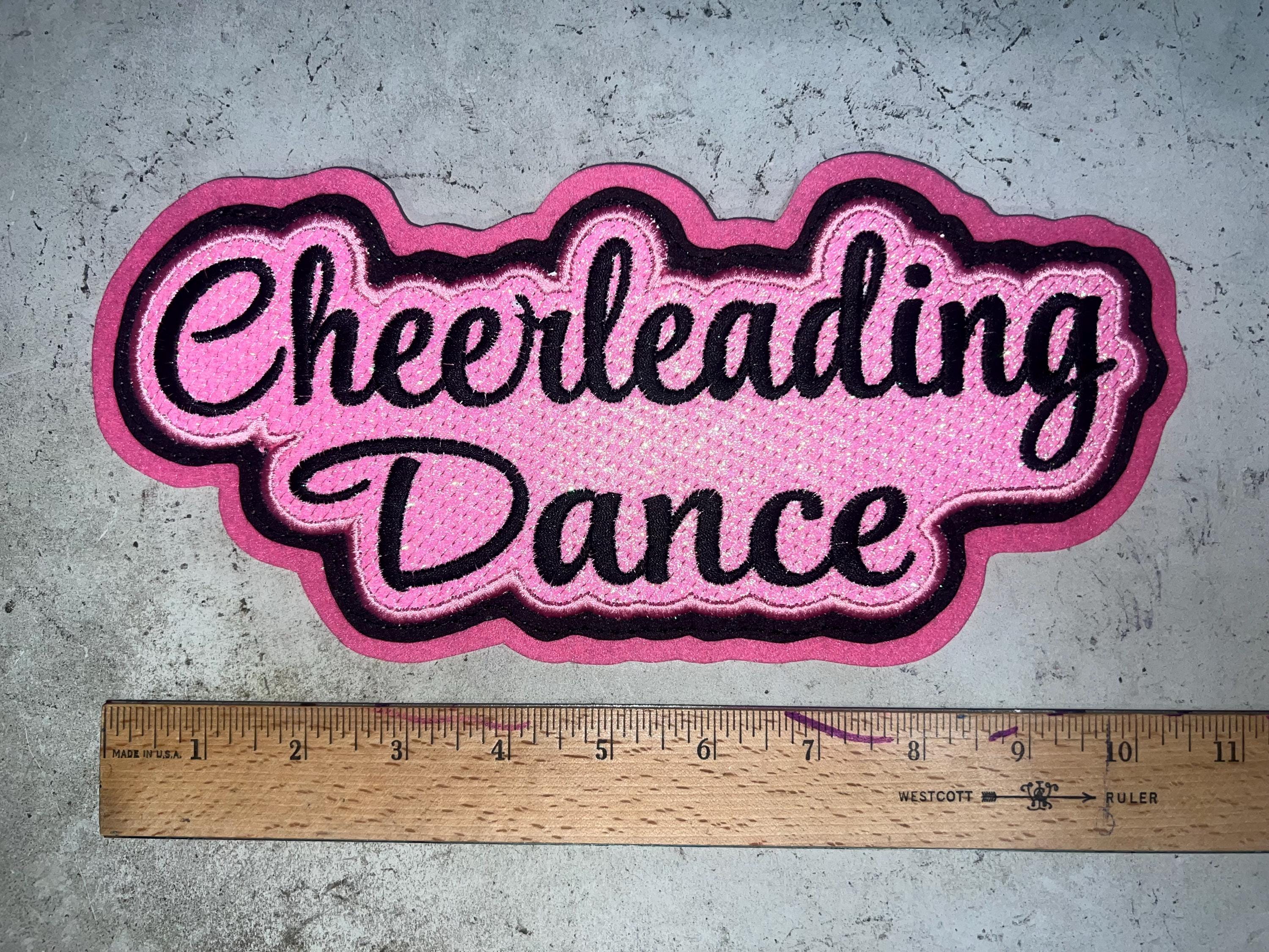 Cheerleading Dance Pink Diamond Sparkle Patch Double Layered Felt 10 ...