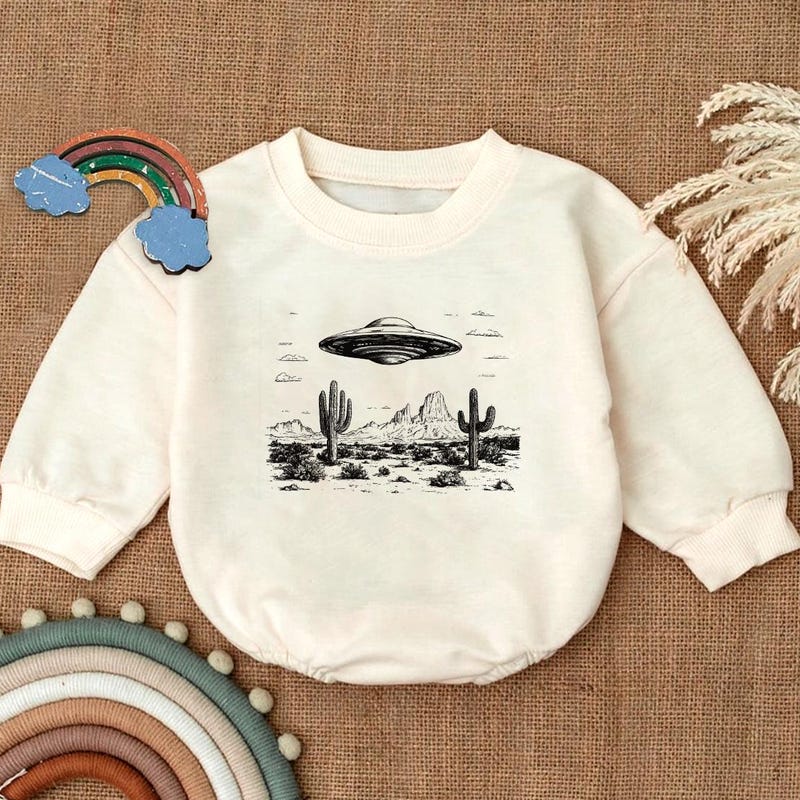 Space Themed Baby Sweater - Etsy