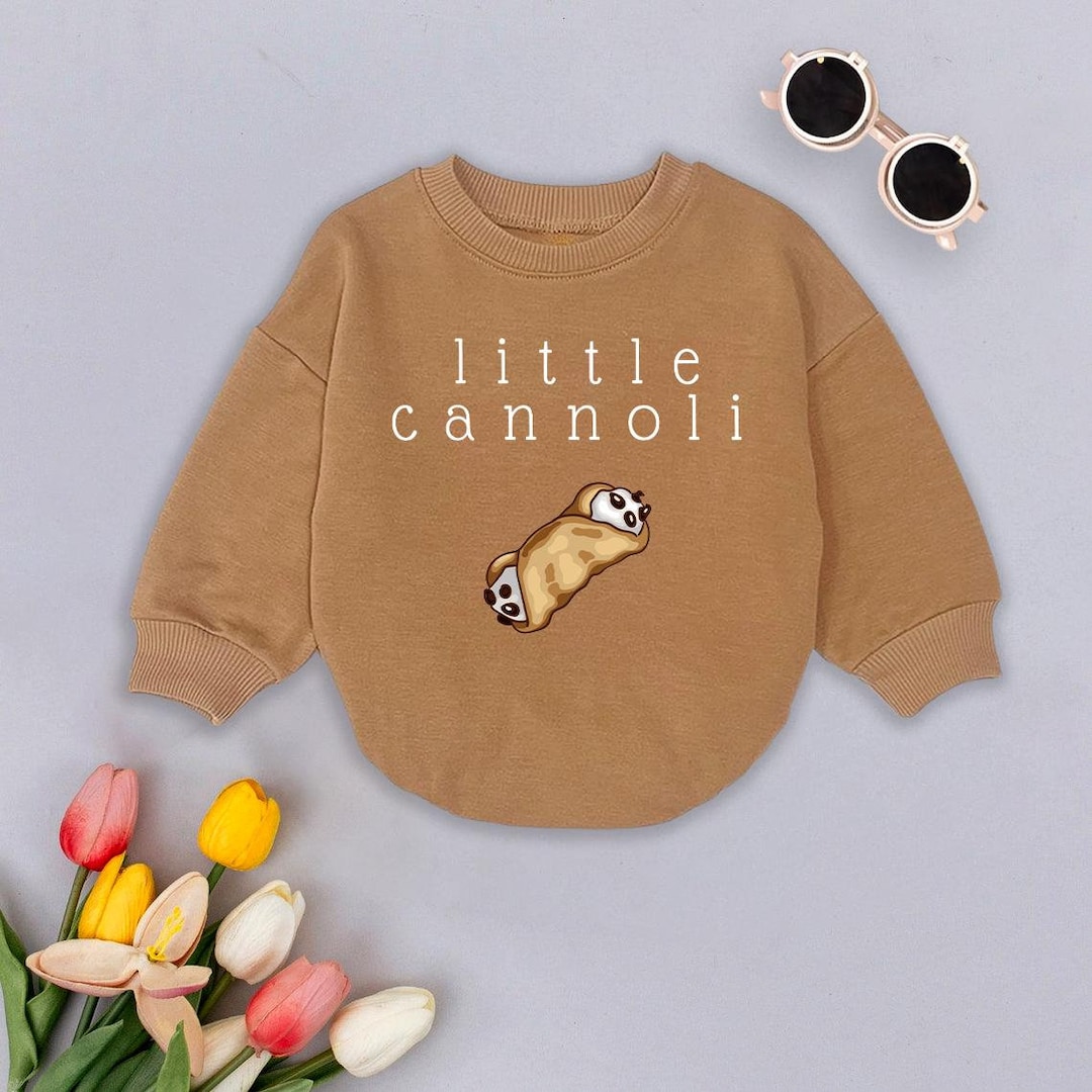 Little Cannoli Baby Outfit, Cute Food-themed Baby Clothes, Pastry ...