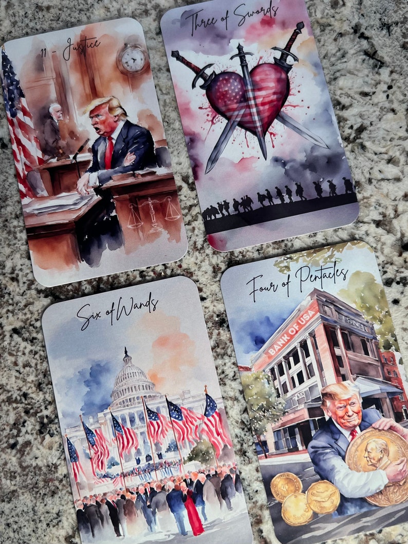 A Favorite! Trump Tarot Deck: 78 Cards Plus Bonus Card - Etsy