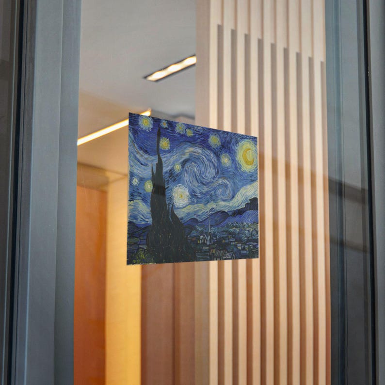 Starry Night Window Sticker: Double-sided Decorative Film - Etsy