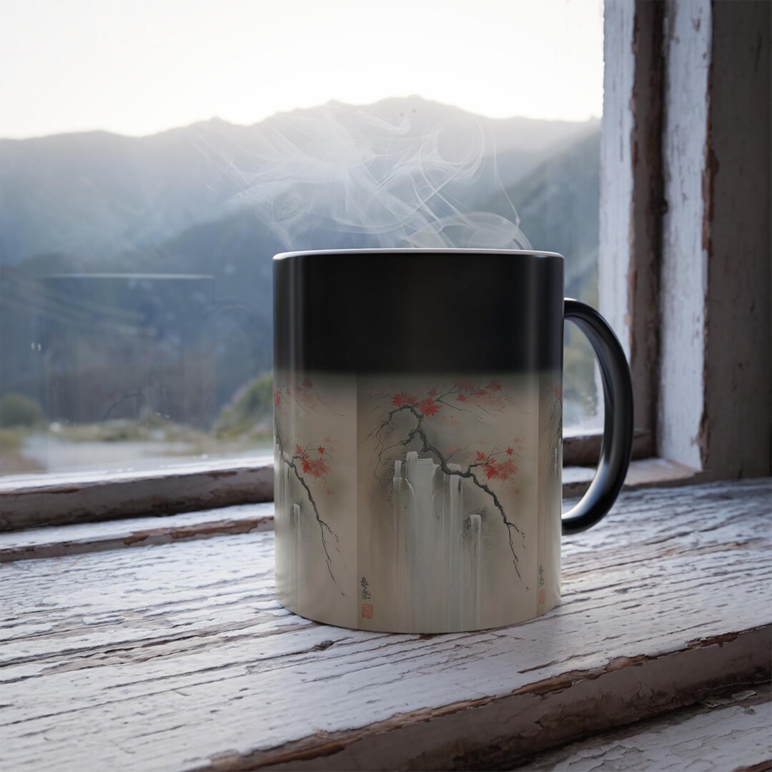 Japanese Maple, Temperature Changing Mug, Sublimation Color Changing ...
