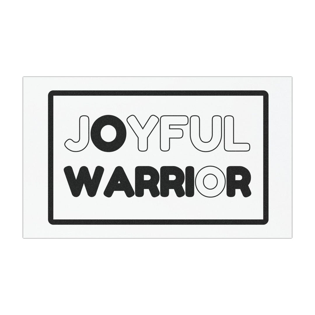 Car Magnets, - Joyful Warrior B/W Yin Yang, Activism, Sticker, Equal ...