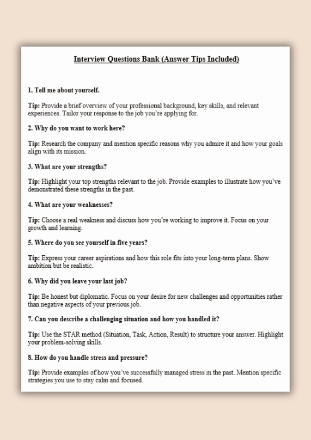 Top 50 Job Interview Questions and Answers: Essential Guide for Any Job ...