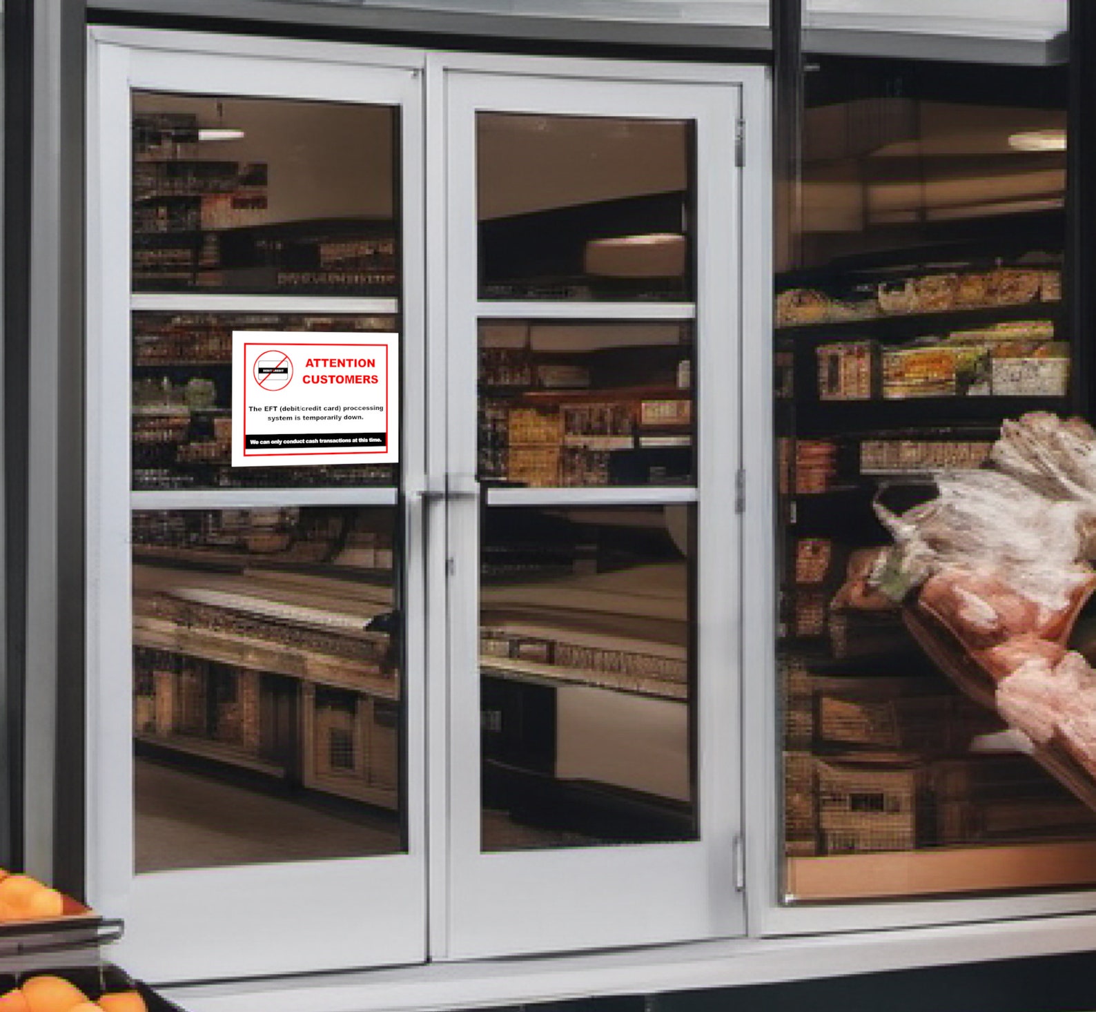 EFT System Temporarily Down Printable Sign PDF and JPEG for Store ...