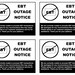 EBT Outage Management Bundle: PDF Signs, Editable MS Word Procedure ...